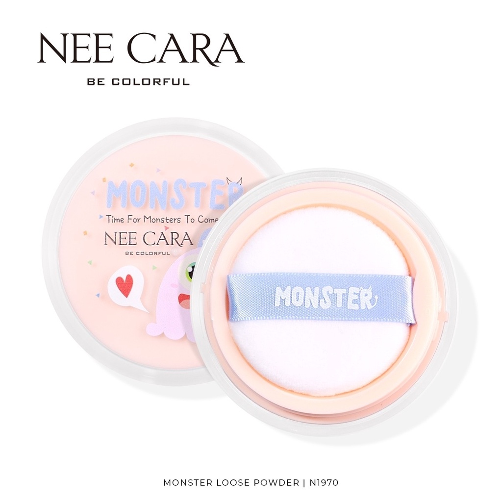 N1970 NEE CARA MONSTER LOOSE POWDER แป้งฝุ่น นีคาร่า มอนส์เตอร์ ลูซ พาว ...
