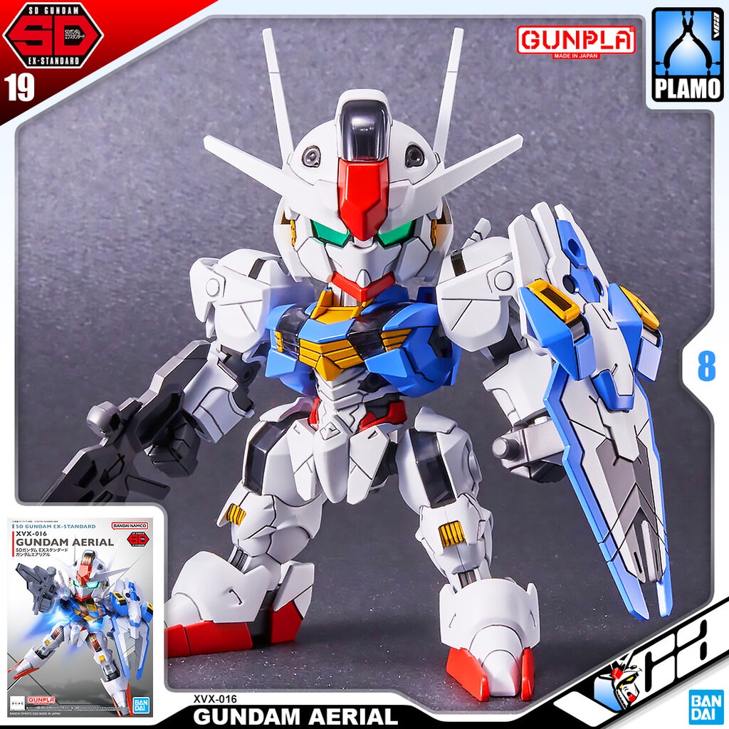 💥 BANDAI GUNPLA SD EX-STANDARD SDEX GUNDAM AERIAL ประกอบ หุ่นยนต์ โมเดล ...