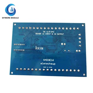 DC 12V 24V 16 Input 16 Output RS485 Remote Control Switch PLC IO expansion Board 03 06 16 Modbus ...