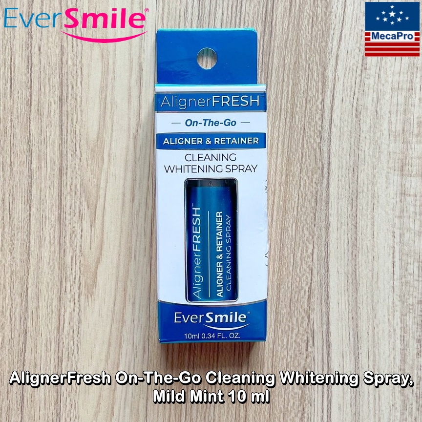 EverSmile® AlignerFresh On-The-Go Cleaning Whitening Spray, Mild Mint 10 ml สเปรย์ทำความสะอาด ...