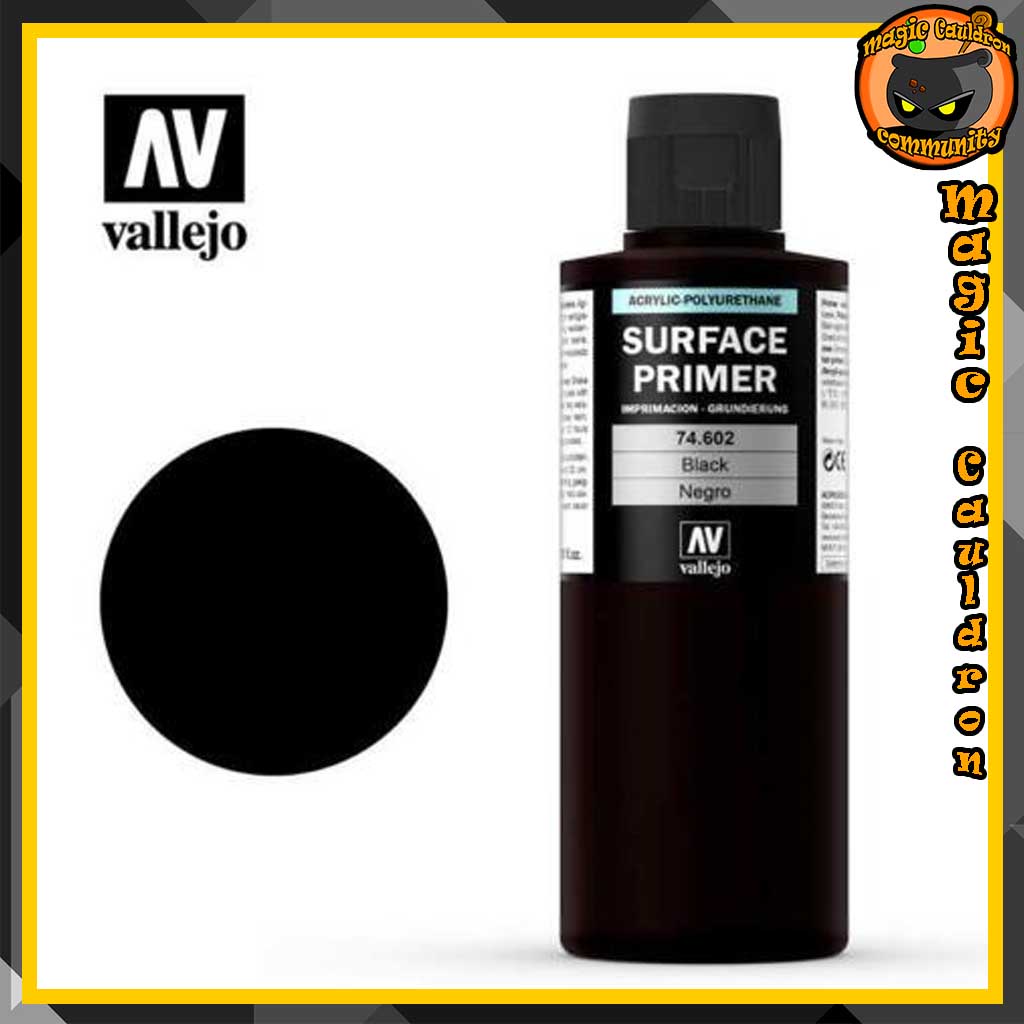 Surface Primer Black 60-200ml. Vallejo Surface Primer สีอะคริลิคสูตรน้ำ | Shopee Thailand