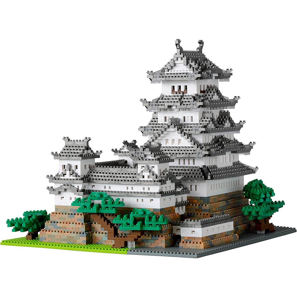 Direct from Japan Kawada Nanoblock Himeji Castle Special Deluxe Edition Metallic Silver ver. NB ...