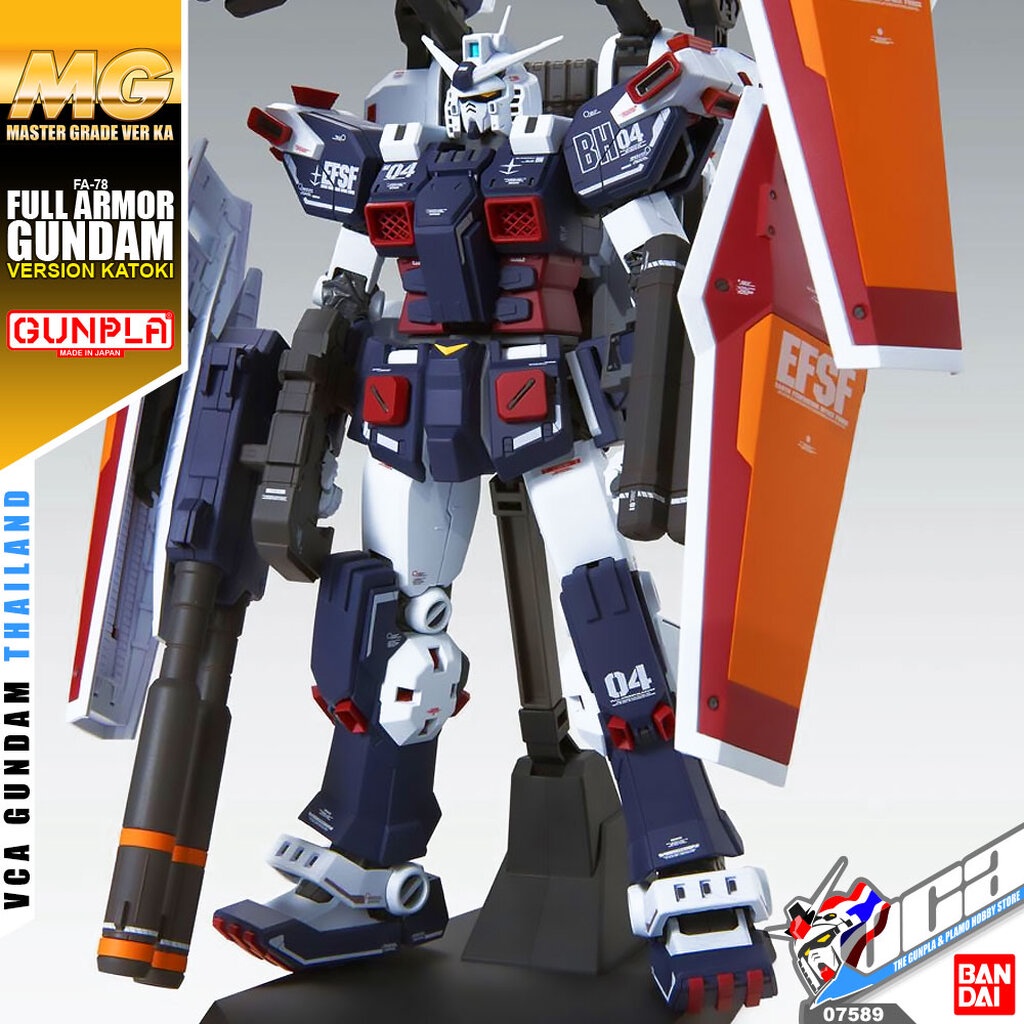 VCA ⭐️ BANDAI GUNPLA MASTER GRADE MG 1/100 FA-78 FULL ARMOR GUNDAM VER ...