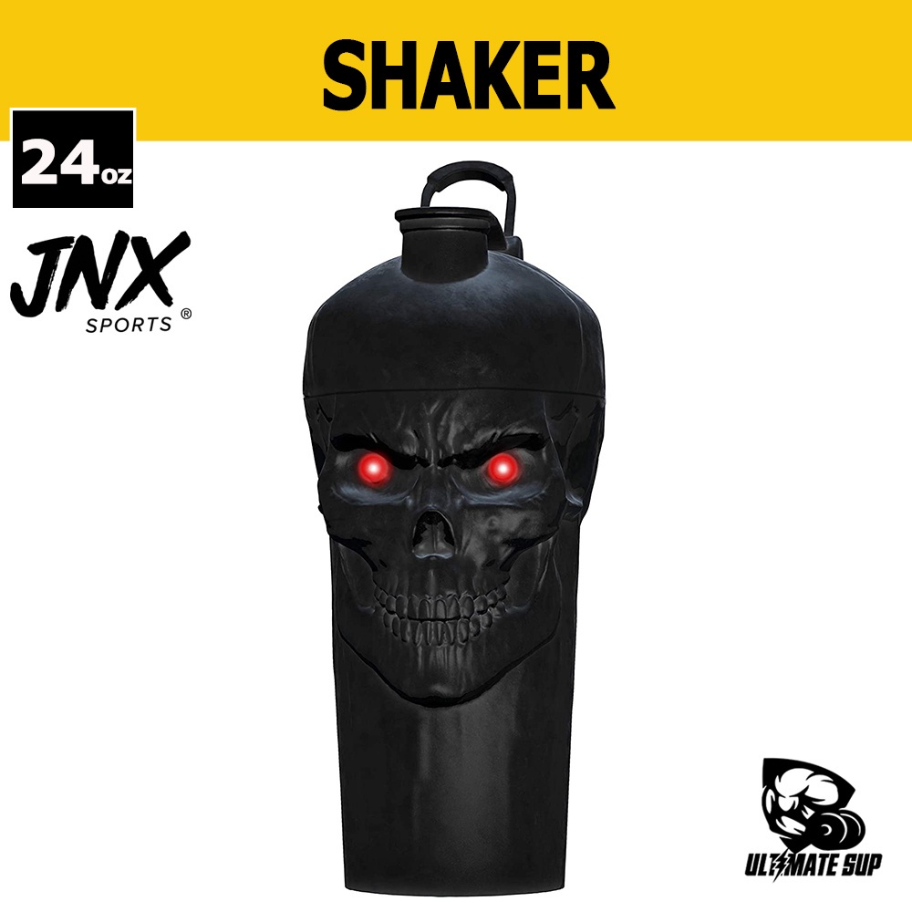 JNX Sports Skull Shaker Bottle, The Curse Skull Mixer, 24 oz, Full ...