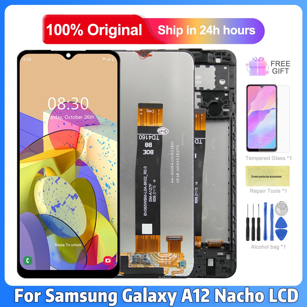หน้าจอสัมผัส LCD 6.5 นิ้ว สําหรับ Samsung Galaxy A12 Nacho A127 LCD SM-A127F/DS | Shopee Thailand