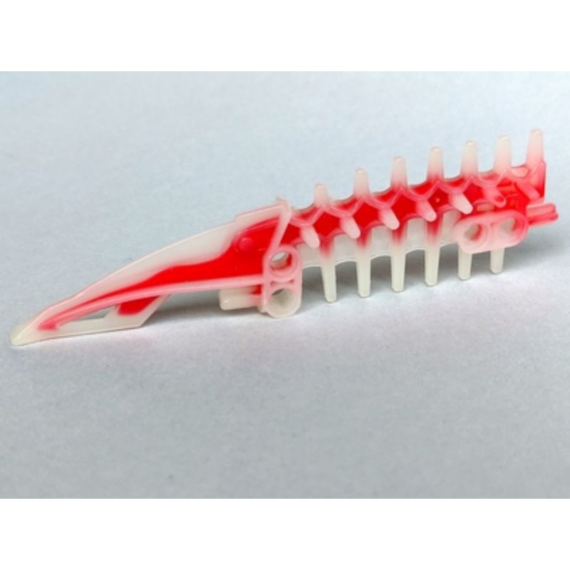 Part Lego 63149pb01 Bionicle Weapon Spined Long Blade, Marbled Red ...