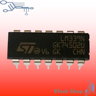 LM339N "ST" IC QUAD LOW POWER OPEN COLLECTOR COMPARATOR (DIP14P) | Shopee Thailand