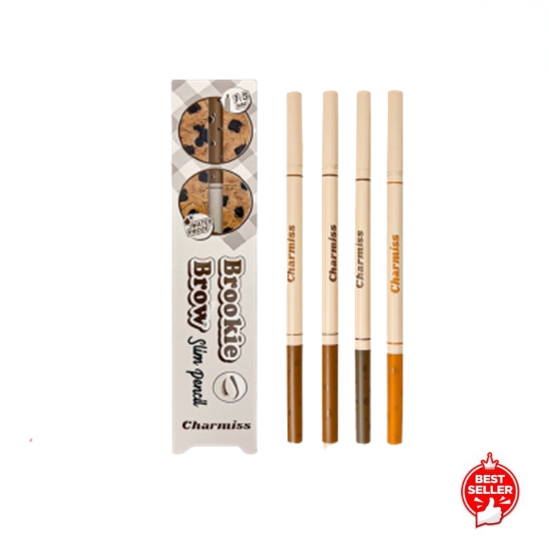 Charmiss Brookie Brow Slim pencil 0.05g.ดินสอเขียนคิ้วติดทน กันน้ำ ...