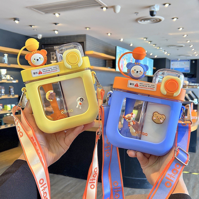 ขวดน้ำฝาใหม่ 2 หัว ดูด+ดื่ม เต็ม 580ml tritan+pp ขวดน้ำ ขวดน้ำพกพา | Shopee Thailand