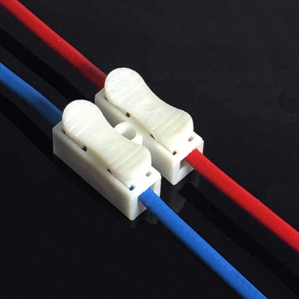 ข้อต่อสายไฟแบบเร็ว 2 ช่อง Wire connector CH-2 wire-free wire-free press ...