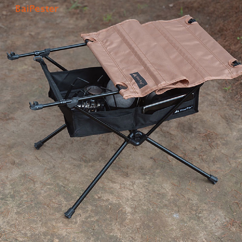 [BaiPester] Outdoor Folding Table Net Bag Storage Bag Under Desk ...