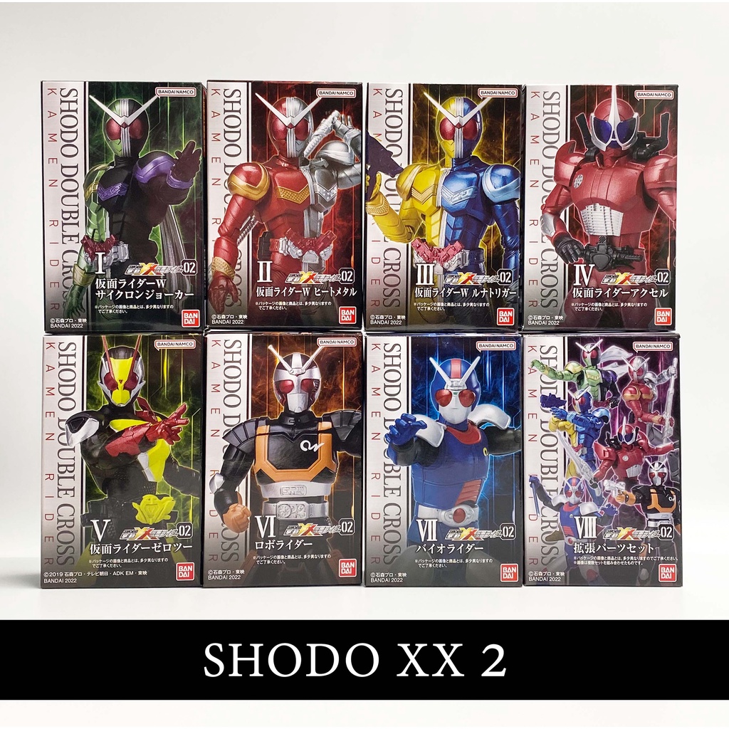 แยก Bandai Shodo XX 2 Kamen Rider ShodoXX Black W Double Accel Zero Two 01 Black RX BIO ROBO ...