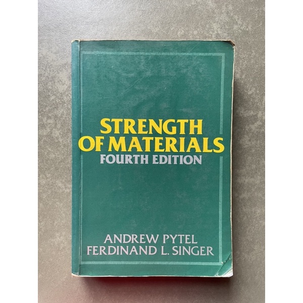 Strength of Materials Andrew Pytel | Shopee Thailand