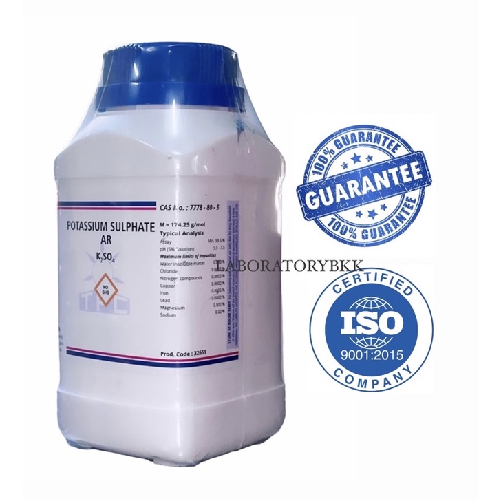 TPC™ POTASSIUM SULPHATE AR grade 99.5%, 1 kg พร้อม COA MSDS (K2SO4) โพแทสเซียมซัลเฟต เคมี ...
