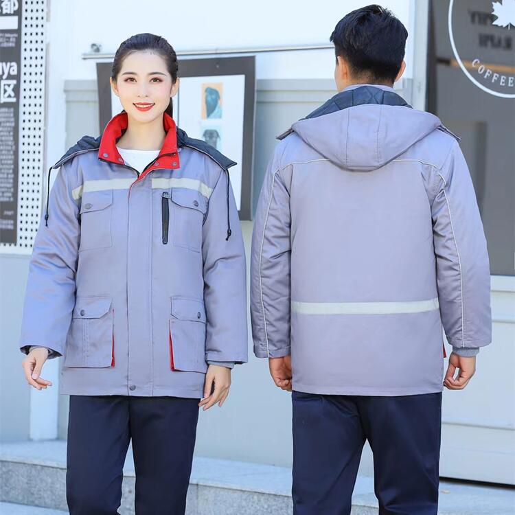 [Miaowei Labor Protection Clothing 1] ชุดทํางาน ผ้าฝ้าย แบบหนา แถบ ...