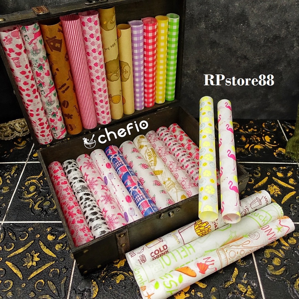 กระดาษไข อาหาร ระดับ/กระดาษอบขนม แม่ลาย/กระดาษขนมปังแซนวิช | Shopee ...