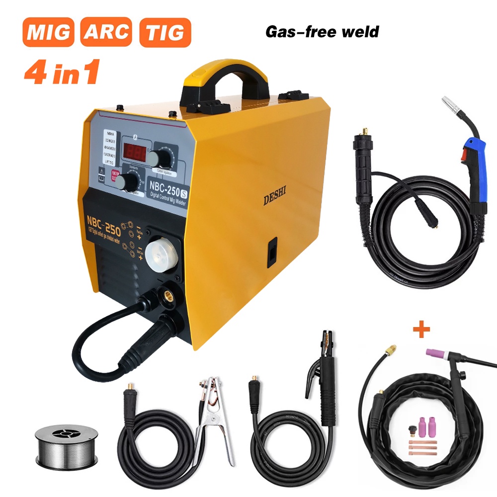 5 in 1 MIG / MAG / TIG / FLUX / MMA Inverter Welder Semi-automatic Welding IGBT Combo Welding ...