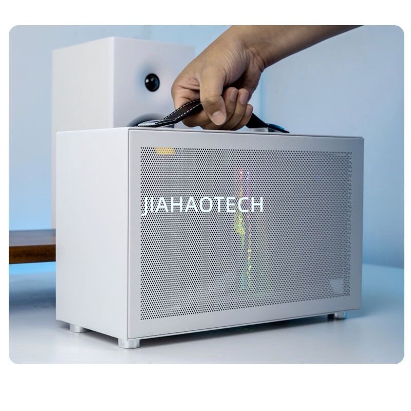 8.1l แบบพกพา S300 MINI-ITX กรณีคอมพิวเตอร์เดสก์ท็อป HTPC ตาข่ายสนับสนุน ...