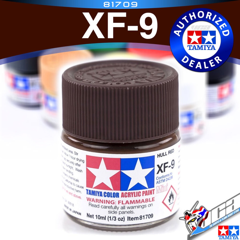TAMIYA 81709 XF-9 XF9 FLAT HULL RED MATT MATTE ตัวเรือสีแดง ACRYLIC ...