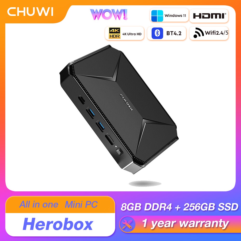 CHUWI HeroBox มินิคอมพิวเตอร์ ALL IN ONE FREE Windows 10 ประสิทธิภาพสูง ...