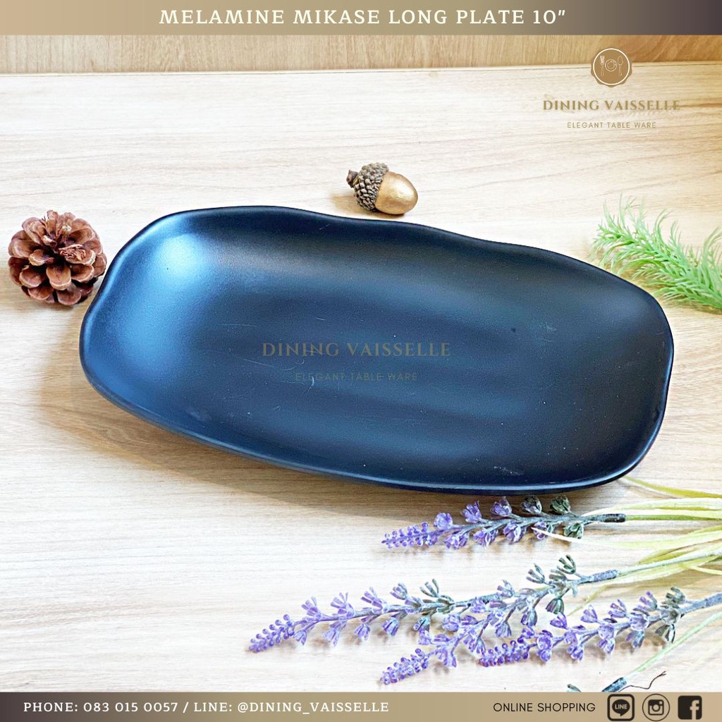 จานเมลามีน ทรงยาว Melamine Mikase Long Plate อุปกรณ์บนโต๊ะอาหาร | Shopee Thailand