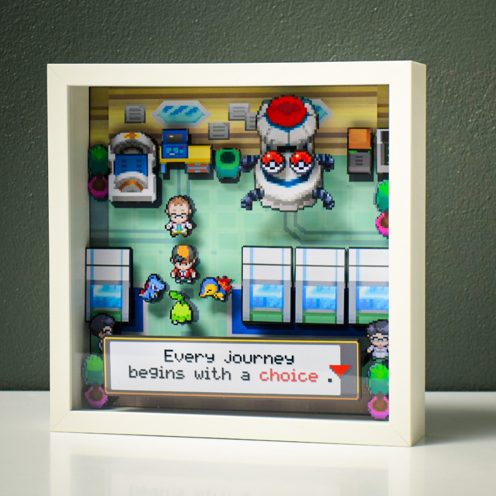 POKEMON GOLD SILVER (nds) - PROFESSOR ELM LAB STARTER SELECT | Shopee ...
