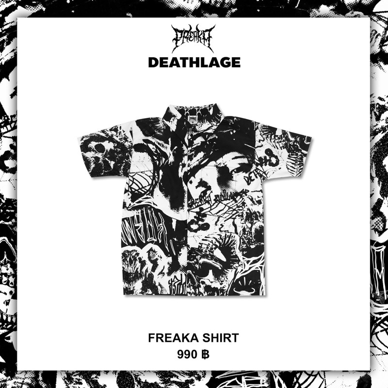 เสื้อเชิ้ต Freaka shirt : DEATHLAGE | Shopee Thailand