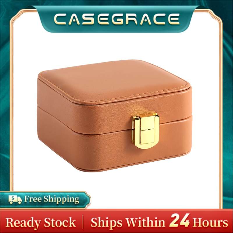 Casegrace Jewelry Box Organizer With Double Layers Portable Girl Small ...