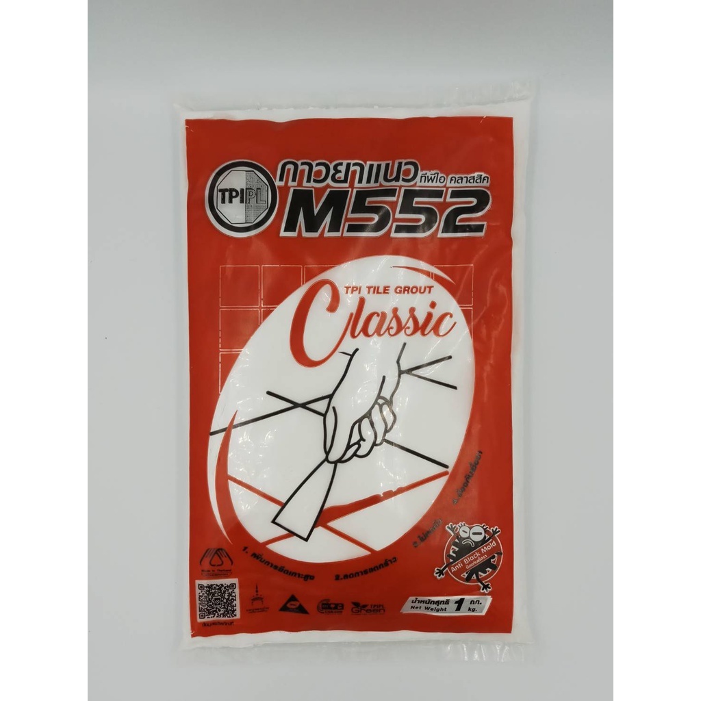 ปูน ยาแนวกระเบื้อง ตรา TPI M552 สีขาว แบบกันเชื้อรา ราคาไม่แพง | Shopee ...