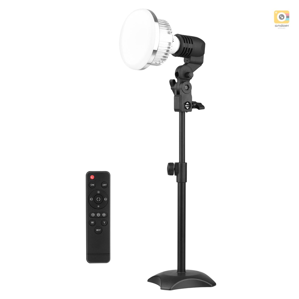 ชุดโคมไฟตั้งโต๊ะ LED พร้อมหลอดไฟ 85W หรี่แสงได้ 3200K-5500K + ซ็อกเก็ต ...