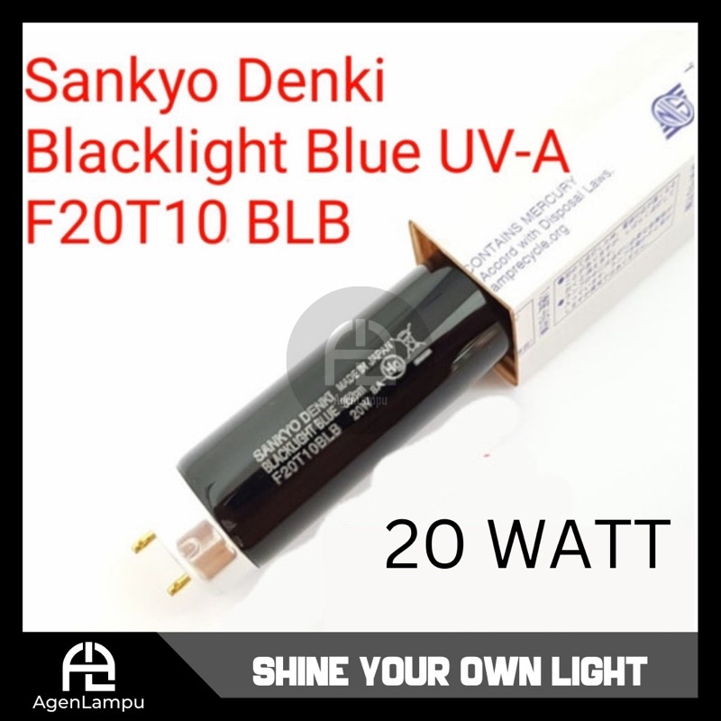 Sankyo DENKI F20T10BLB BLB UV Blacklight Blue Lamp | Shopee Thailand