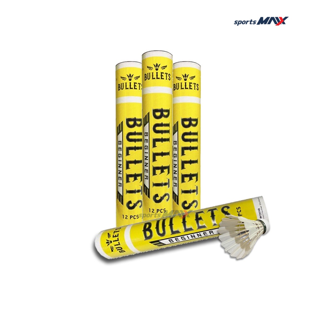 ลูกแบดมินตัน BULLETS เกรด Beginner (สินค้าแท้) Speed 76/75 สำหรับตีเกมส์และฝึกซ้อม | Shopee Thailand