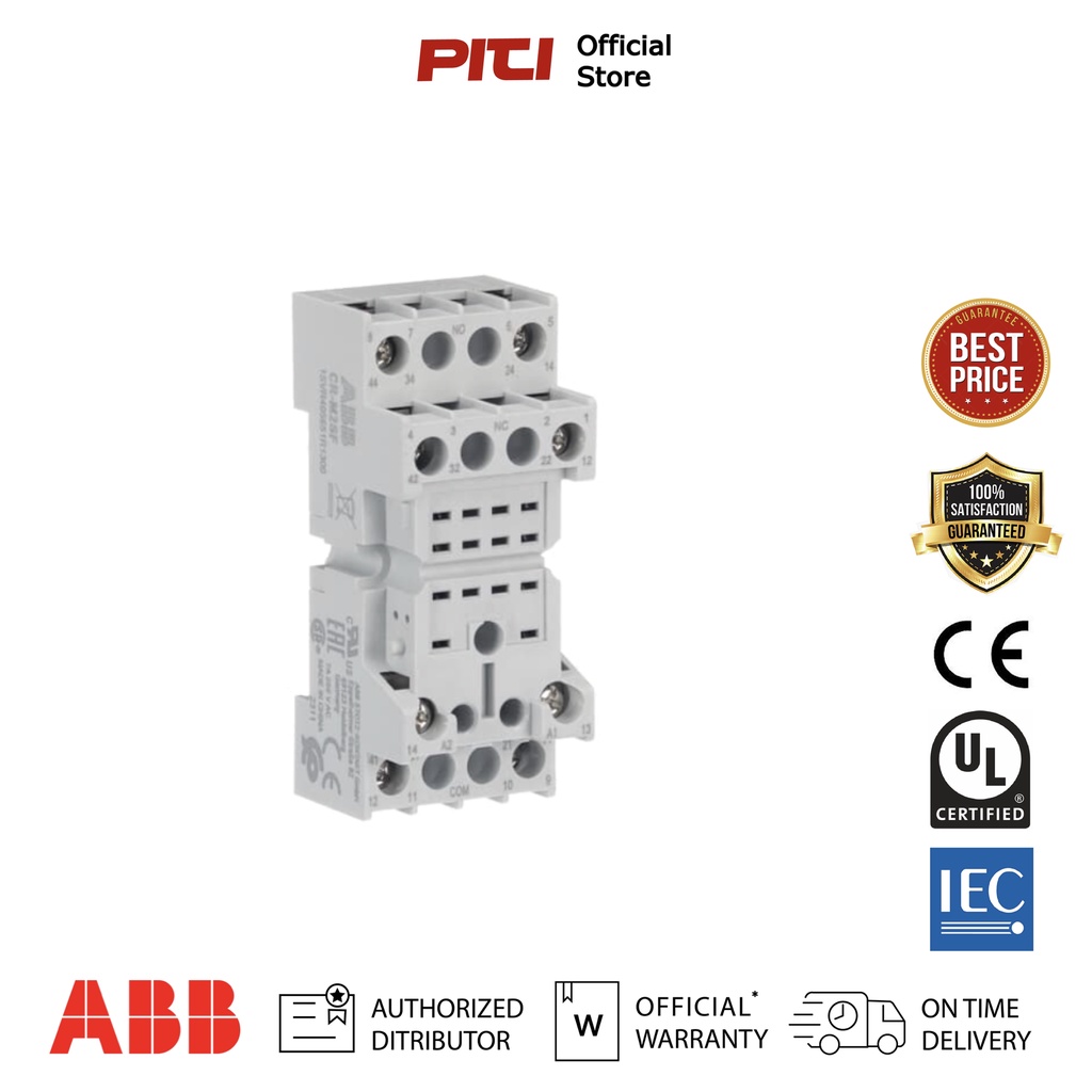 ABB CR-M2SF Standard socket, fork type for 2c/o CR-M relay | Shopee ...