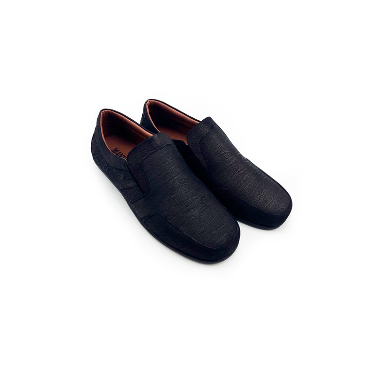 MANWOOD รองเท้าลำลอง หนังแท้ รุ่น CB191-51 สีดำ | Shopee Thailand