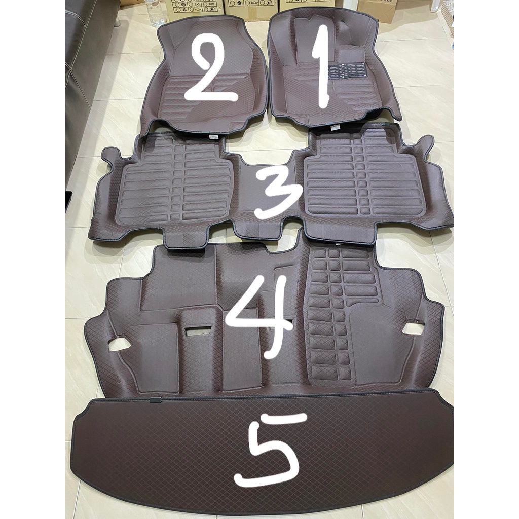พรมปูพื้นรถยนต์แบบปั้มขึ้นรูป 6D รุ่น CRV G5 7 ที่นั่ง (สินค้า 5 ชิ้น ...