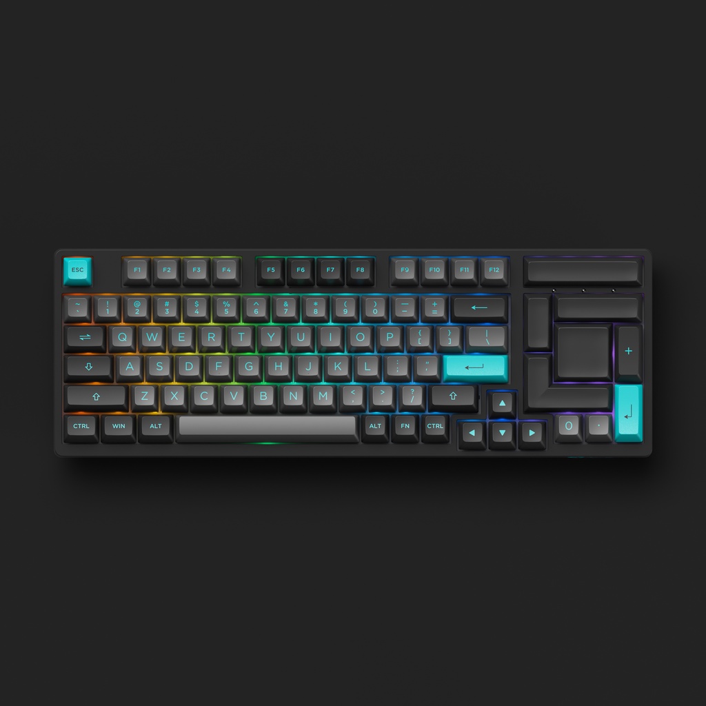 Akko 3098B/3098N Black&Cyan RGB Hot-Swap Wireless Mechanical Gaming ...