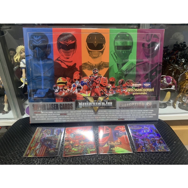 Silver laser card collection SP จักวาลหุ่นยนต์+การ์ด 4แบบ (งาน TCC ...