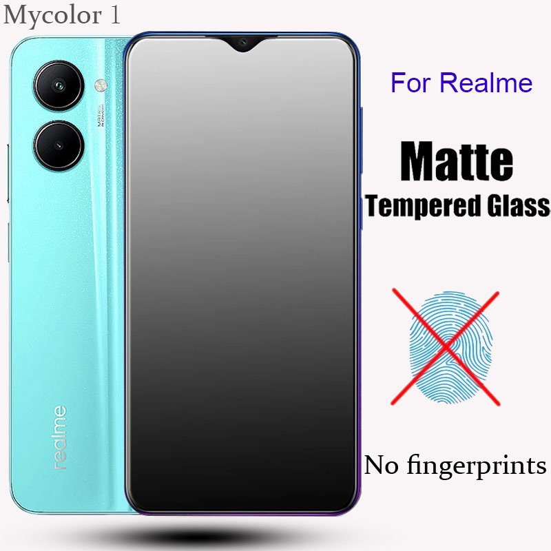 ฟิล์มกระจกด้าน แบบ ช่วยลดรอยนิ้วมือ Realme Note 70 70T 60X 60 50 C75X C75 C71 C67 C63 C61 C65s ...
