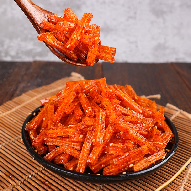 赛1手工辣条 ล่าเถียวมินิ หม่าล่าเต้าหู้เส้นเผ็ด อร่อยชาลิ้น เคี้ยวเพลิน SAI YI1 (เลขหน้าซองคือวันผลิต ...