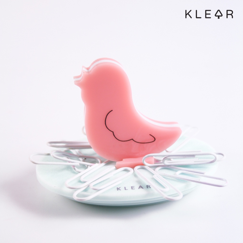 KLEAR Family Farm-bird clip holder ที่เก็บคลิปหนีบกระดาษ ติดแม่เหล็ก ใช้ทับกระดาษได้ | Shopee ...