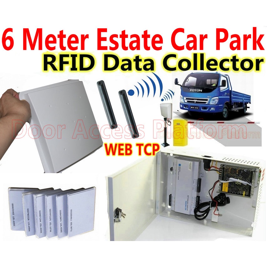 6 Meter Estate Car Parking Barrier gate UHF RFID 868MHz 0-6 meter range ...