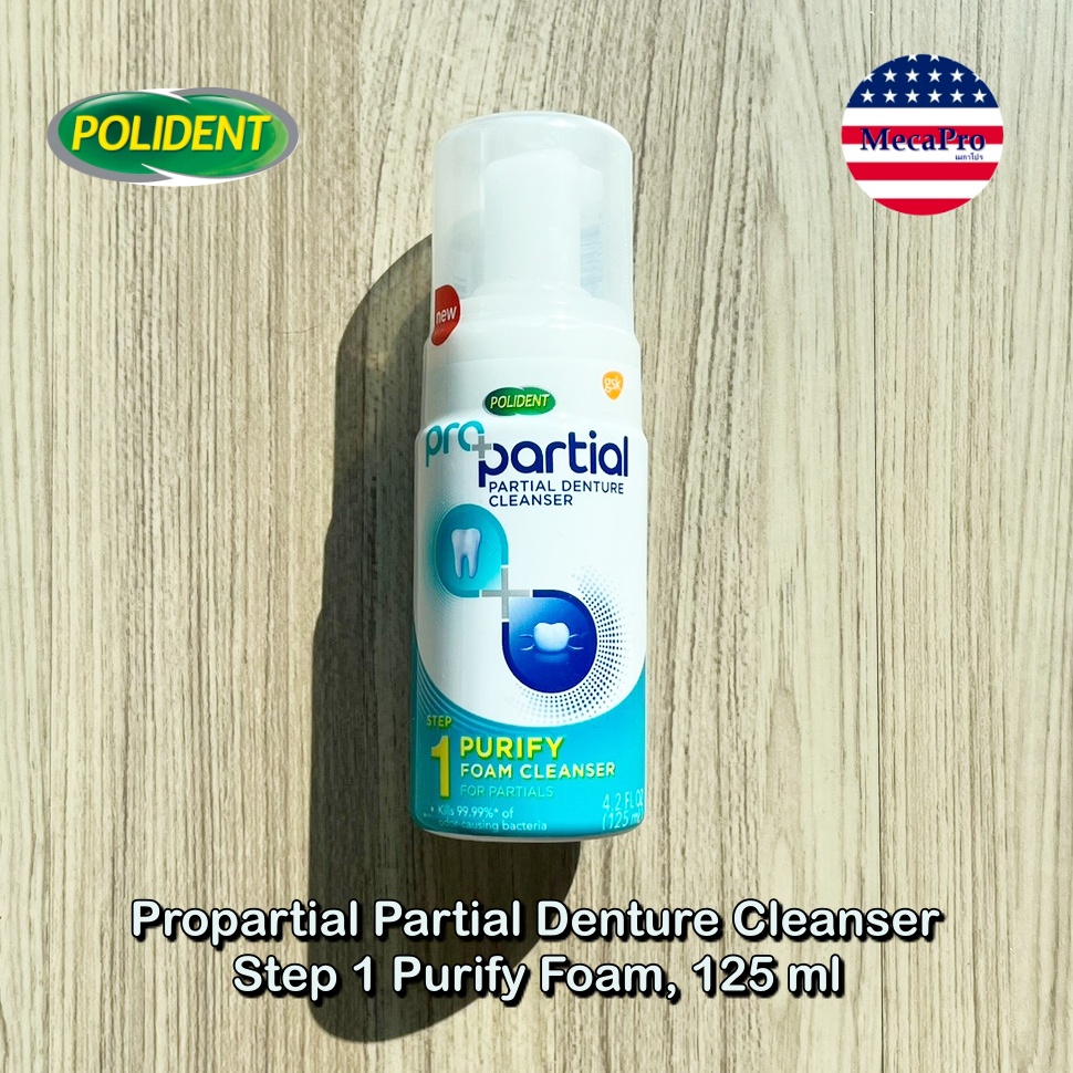 Polident® Propartial Partial Denture Cleanser Step 1 Purify Foam, 125 ...