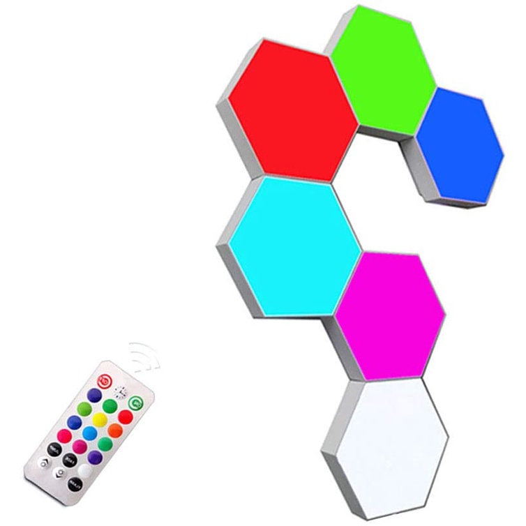 Remote Control Hexagon Wall Light Smart Wall Mounted Touch Sensitive ...