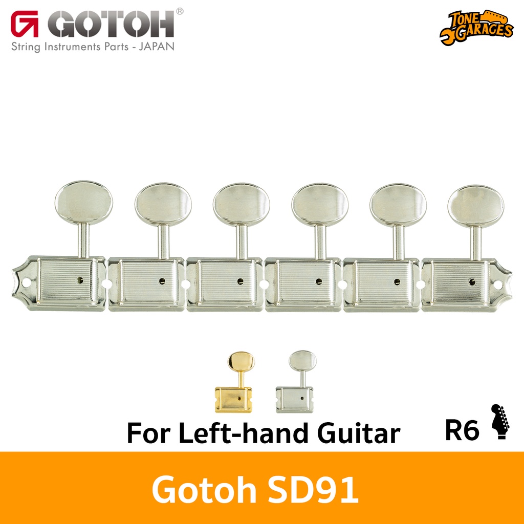 Gotoh SD91 Vintage R6 Left Hand Machine Head ลูกบิดกีต้าร์ วินเทจ Strat ...