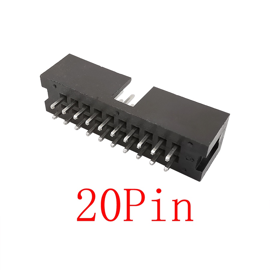 100Pcs DC3 Header Straight Pin PCB Connector DC3 6-50P 2.54mm Pitch ...