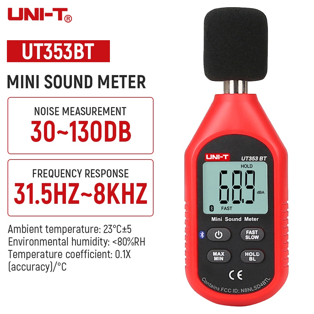 UNI-T UT353BT Sound Level Meter Noise Meter เครื่องวัดระดับเสียงดิจิทัล ...