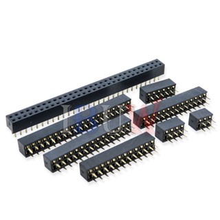 5/10PCS 1X 2X/2/3/4/5/6/8/10/40 PIN Double Row Straight FEMALE PIN ...