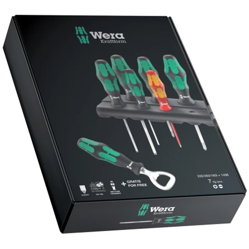 ชุดไขควง Wera 335/350/160i + 1496 Screwdriver Set + Bottle Opener | Shopee Thailand