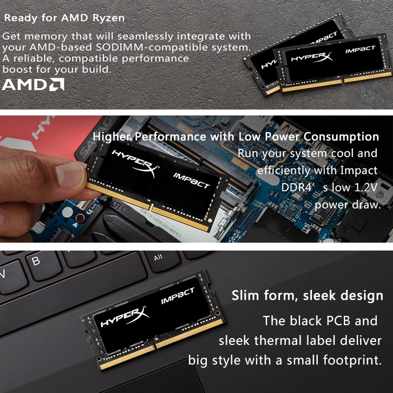 [ท้องถิ่นไทย] Kingston Hyperx RAM DDR4 Notebook แรม 4GB 8GB 16GB หน่วย ...