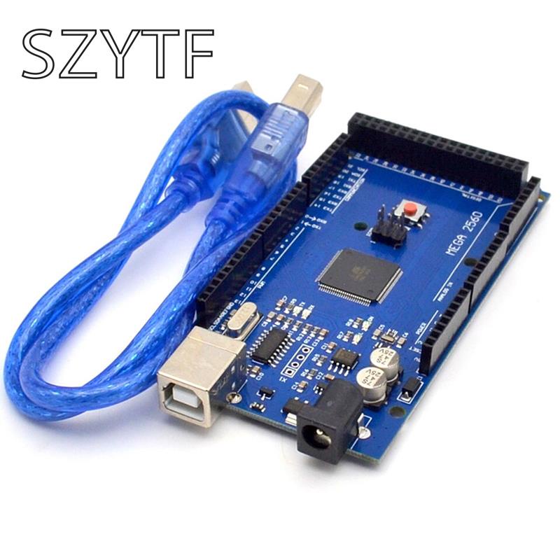 MEGA2560 MEGA 2560 R3 ATmega2560-16AU CH340G AVR USB board Development ...